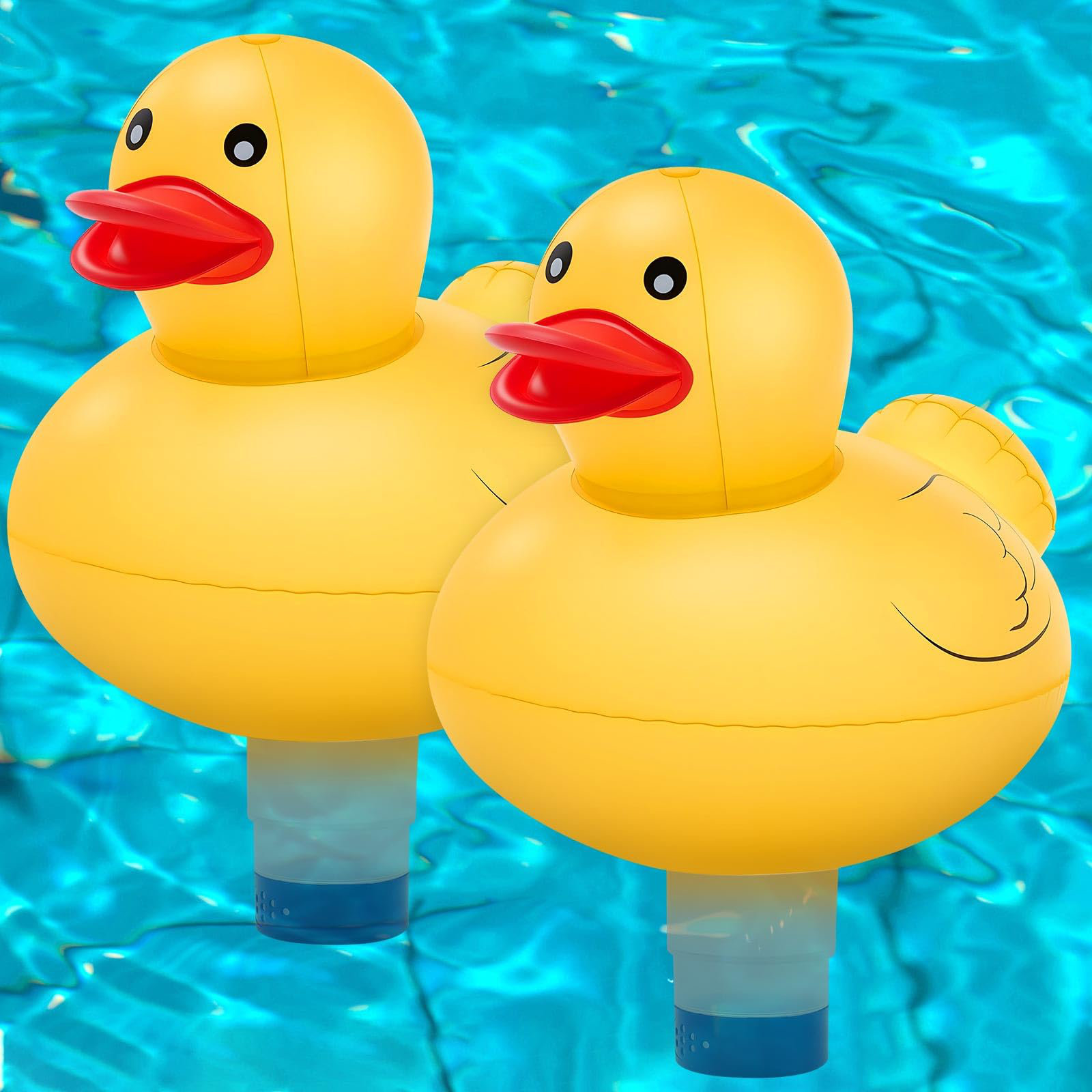 Fashion Finesse 2 Pcs 16 Inch Pool Chlorine Floater Fits 1 & 3 Inch ...