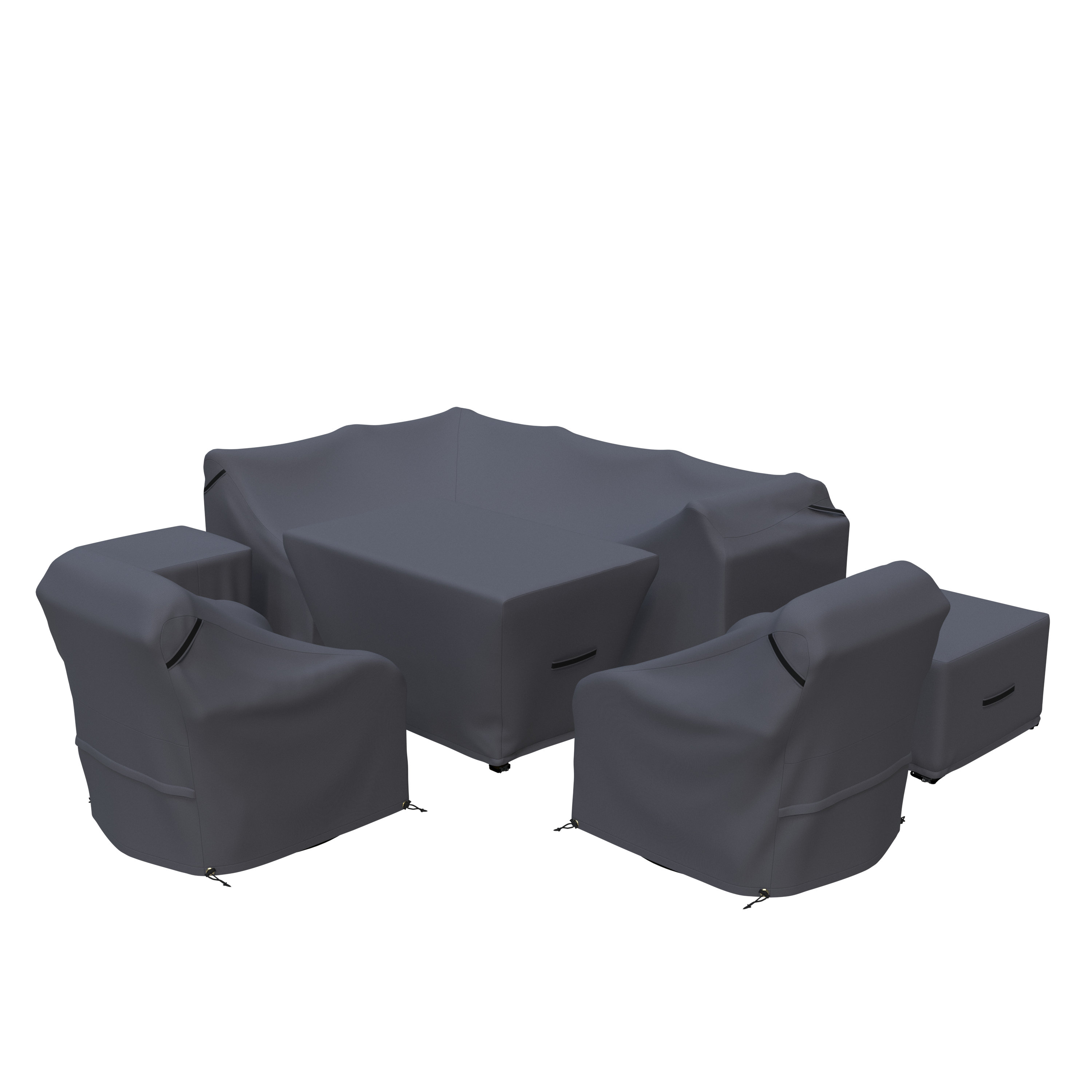 Latitude Run® Emroy Wicker Conversation Sets Group Seating Patio ...