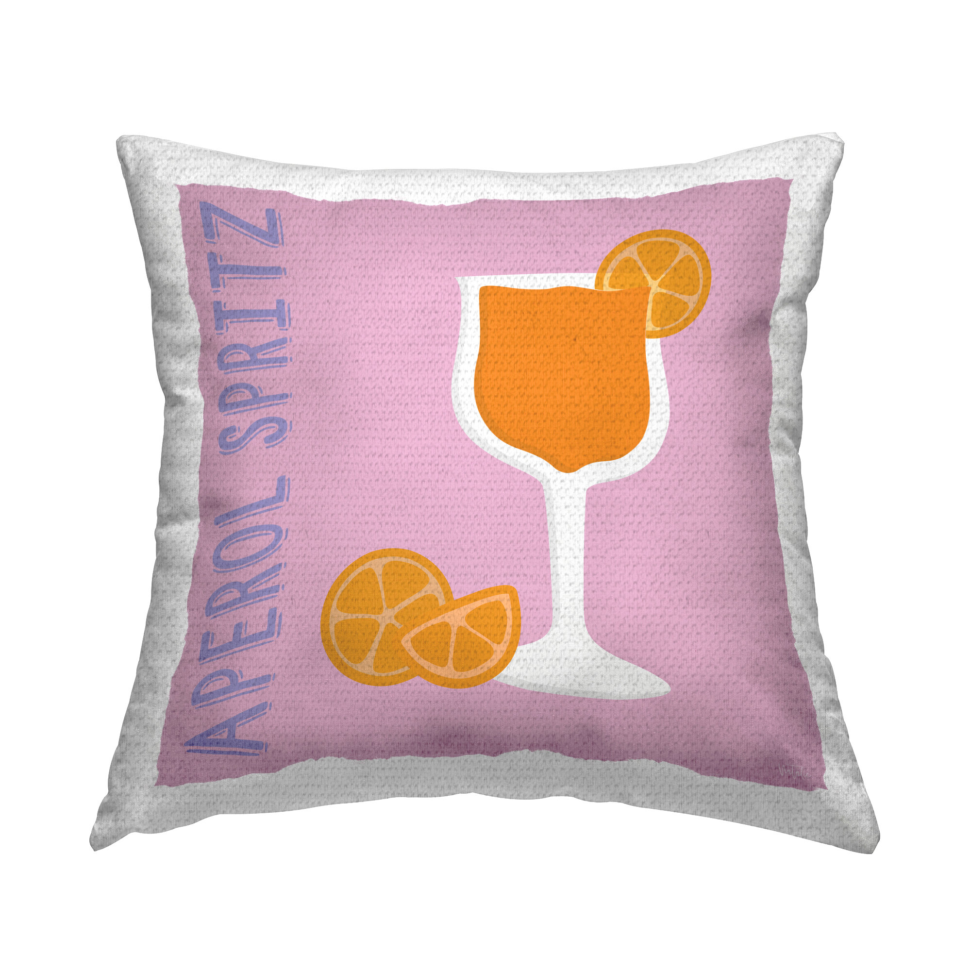 Stupell Industries Aperol Spritz Cocktail Outdoor Printed Pillow by ...