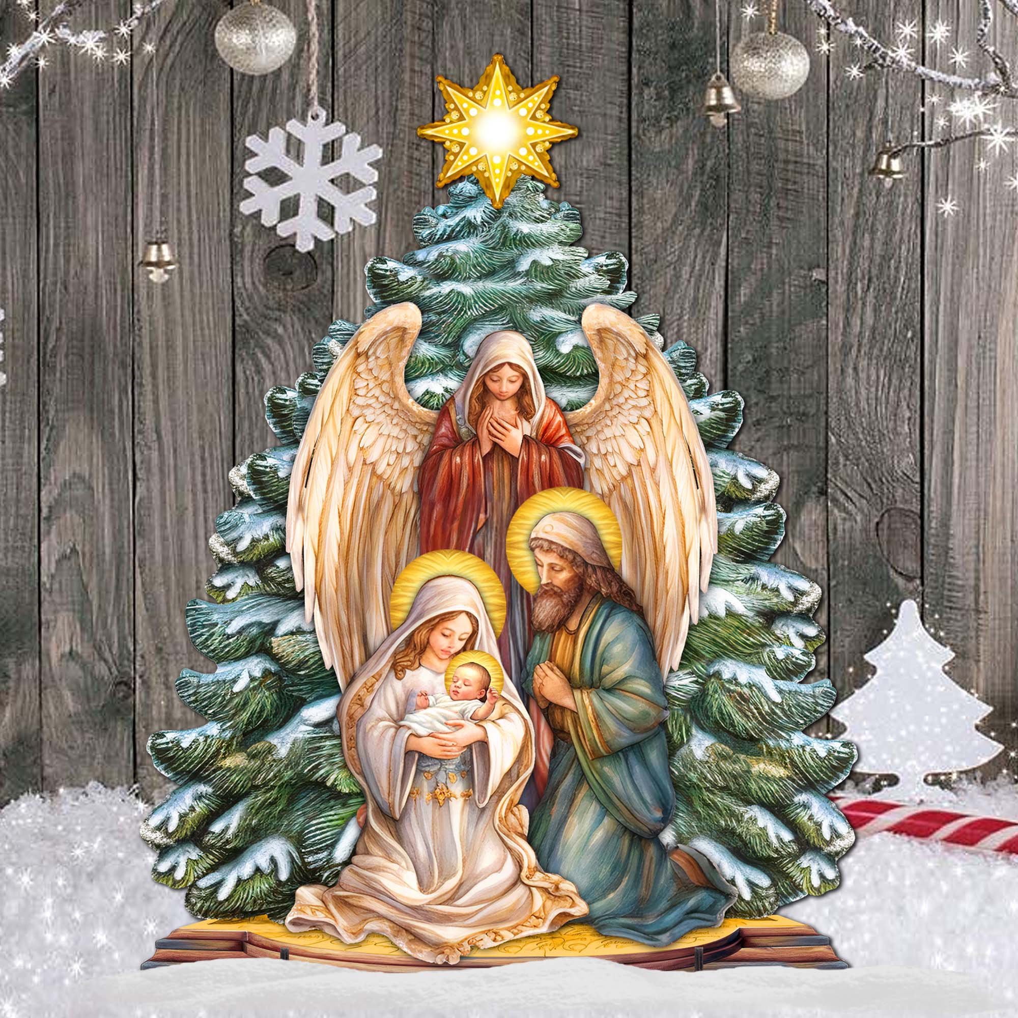 Designocracy Holy Family Nativity Figurine | Wayfair