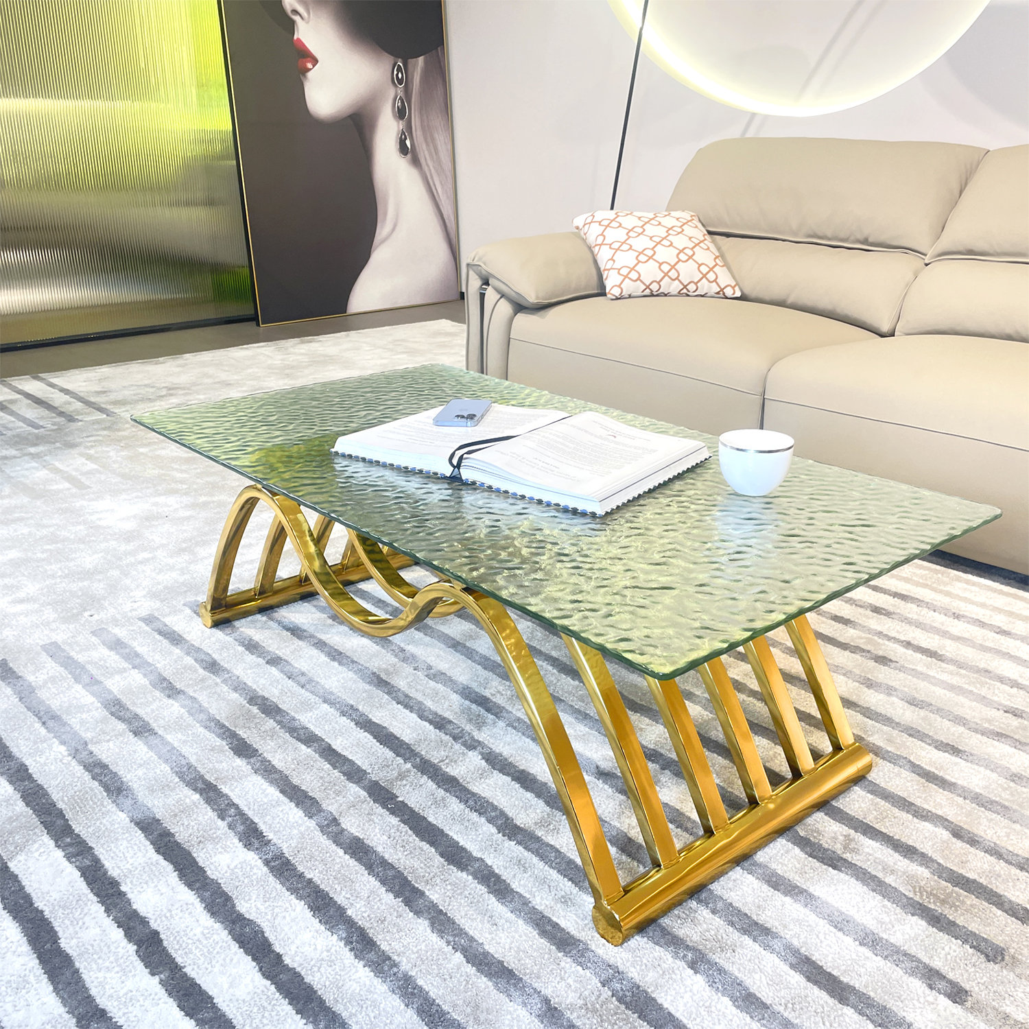 Mercer41 Logahn Glass Top Single Coffee Table | Wayfair