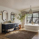 Sand & Stable™ Carrie 72" W x 22" D x 34.5" H Double Bathroom Vanity ...