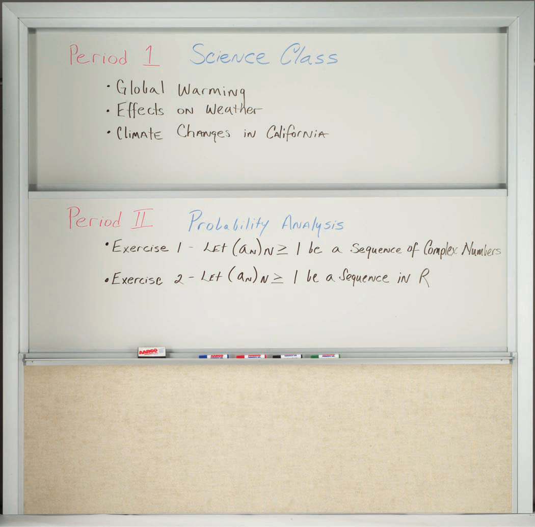 AARCO Combination Wall Mounted Whiteboard | Wayfair