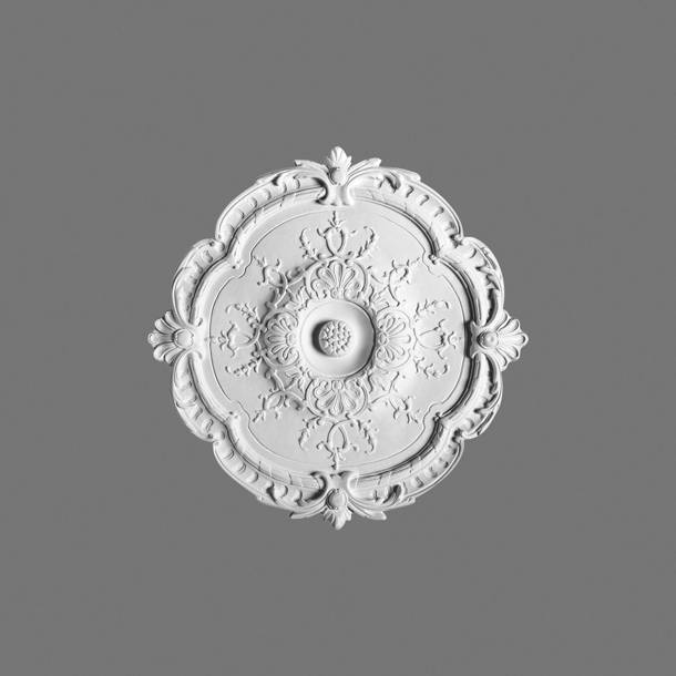 Orac Decor 18-1/2 in x 18-1/2 in x 1-3/8 in Acanthus and Beads Primed ...