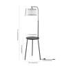 Wade Logan® Seahaven 61.5" Tray Table Floor Lamp & Reviews | Wayfair