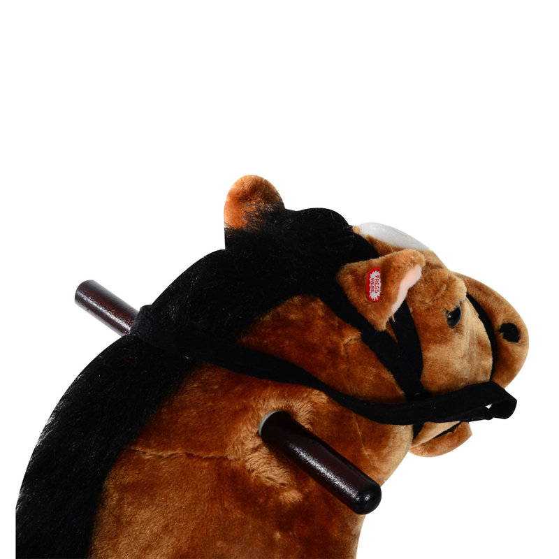 Qaba Kids Plush Spring Rocking Horse & Reviews | Wayfair