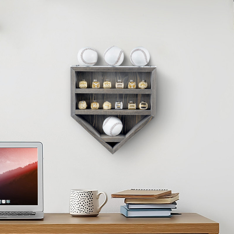 Gracie Oaks Wall Mounted Championship Ring Sport Display Rack | Wayfair