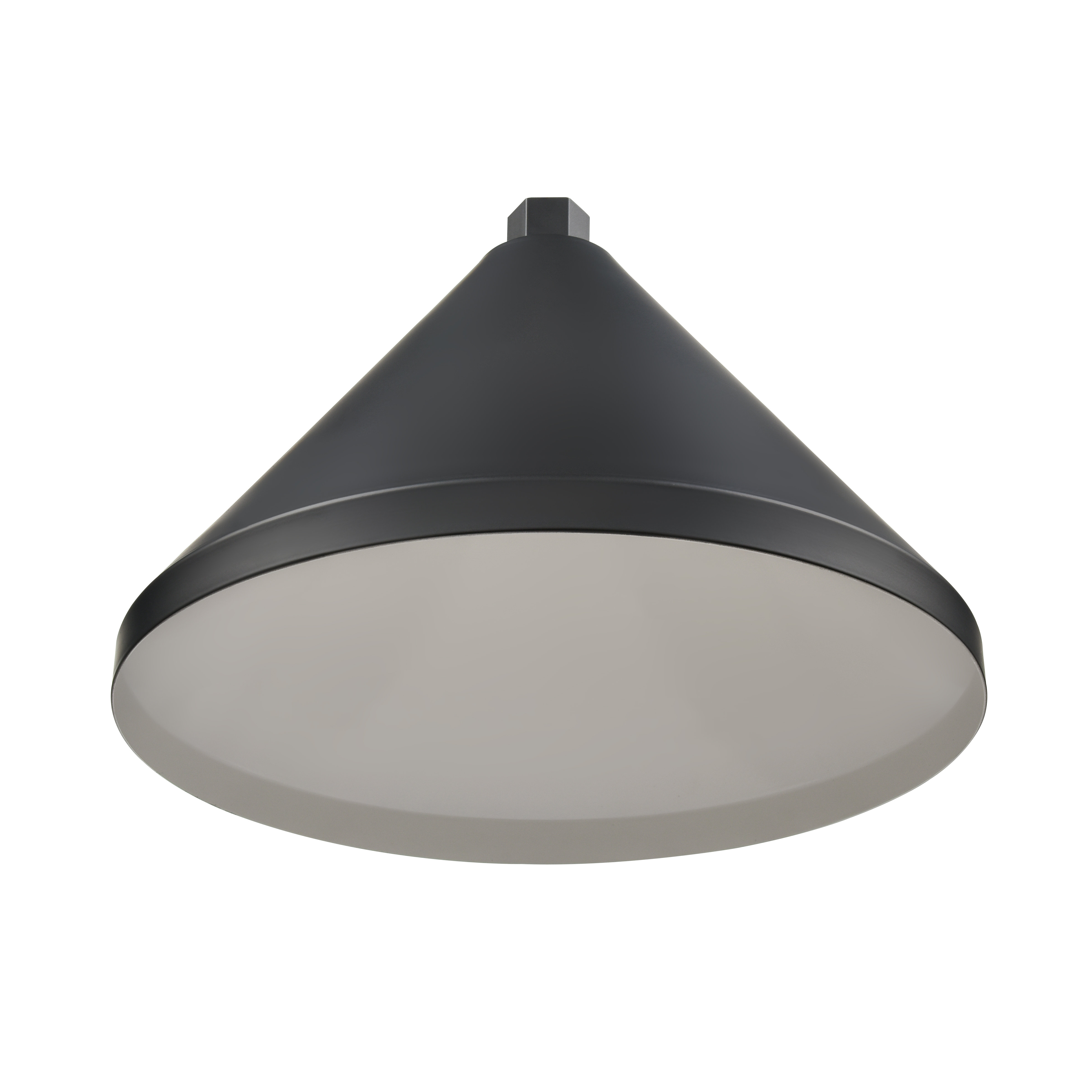 Latitude Run® Emariya 1 Light Wide Cone In Satin Black With Black ...