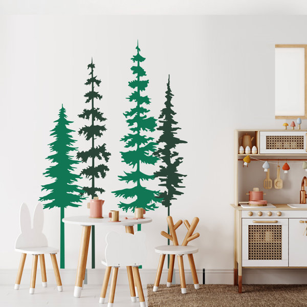 Loon Peak® Pine Tree Wall Decal | Wayfair
