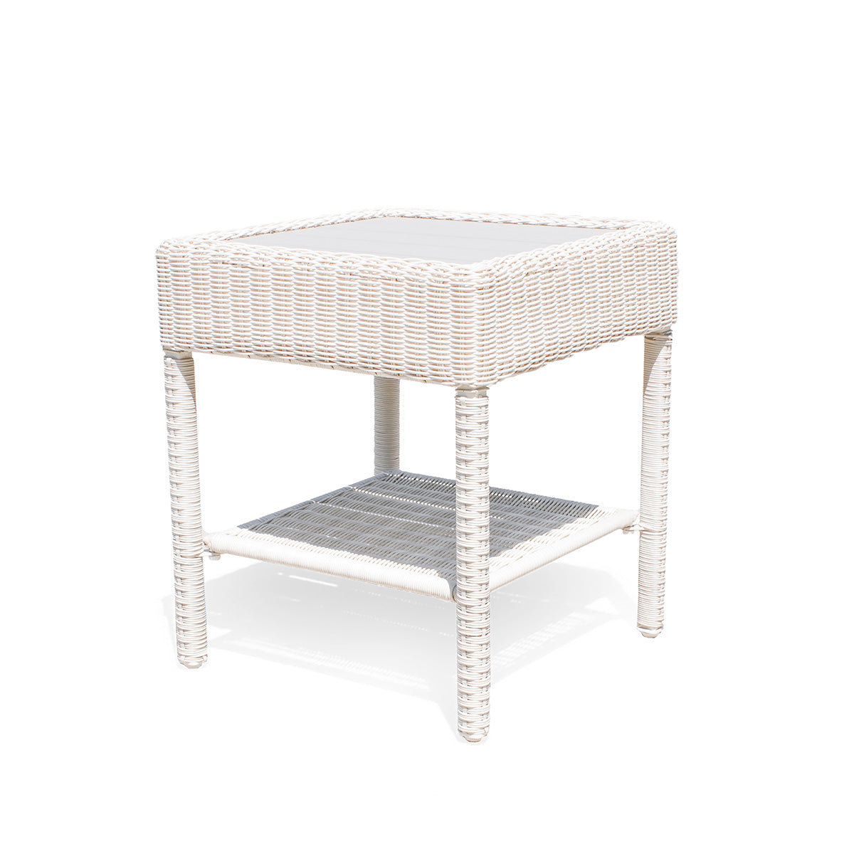 Highland Dunes Park Meadow Wicker Outdoor End Table - Wayfair Canada