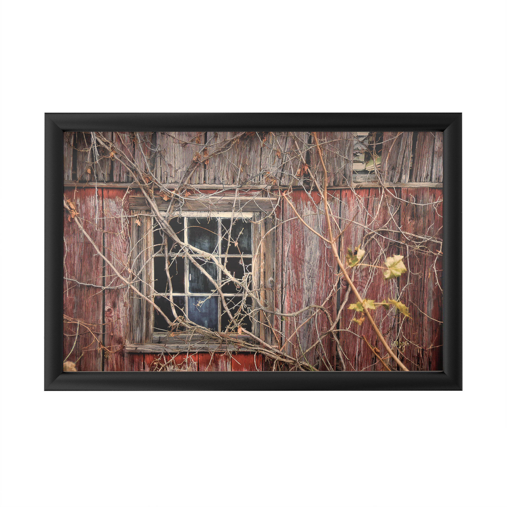 August Grove Old Barn Window by Lois Bryan - Picture Frame Print ...