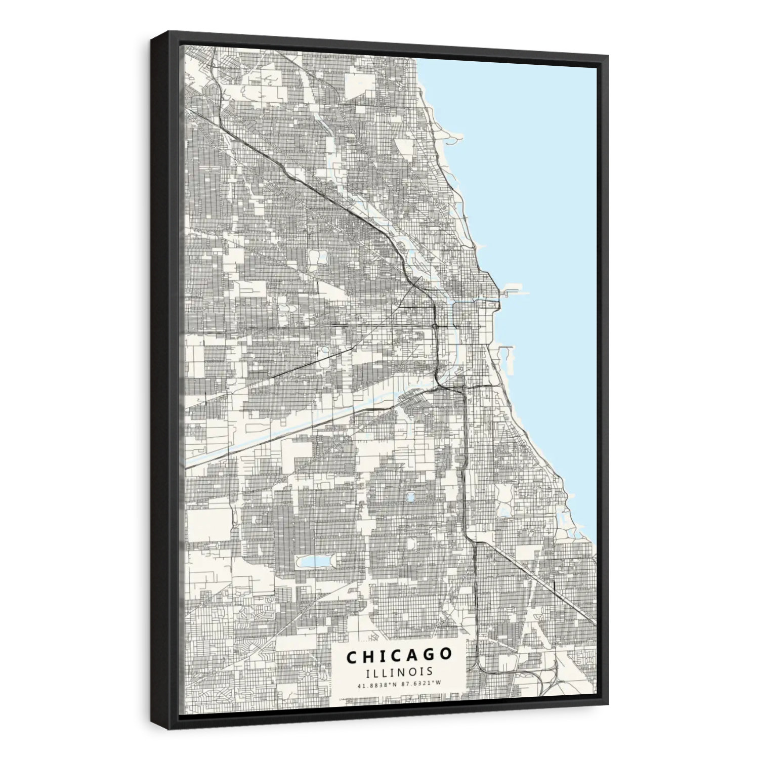 Ebern Designs Chicago City Map | Wayfair