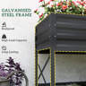 Arlmont & Co. Raised Garden Bed with Galvanized Steel Frame, Storage ...
