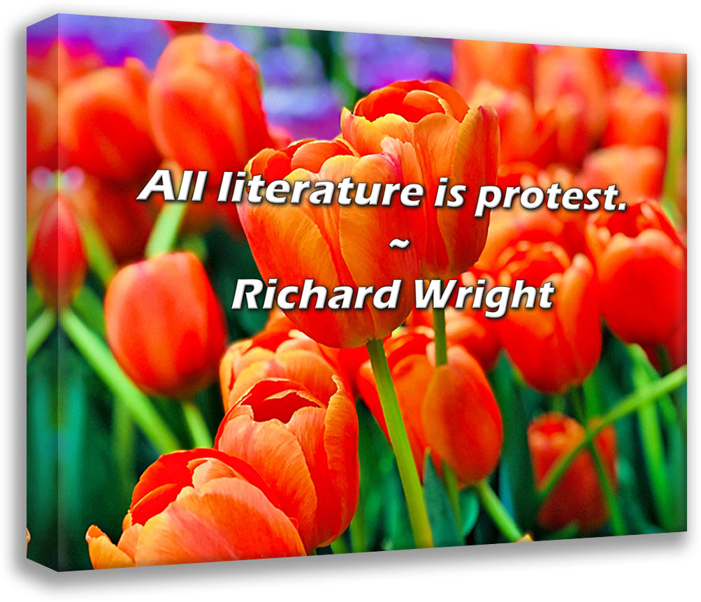 Dakota Fields Artsy Quote "All literature is protest." By Richard ...