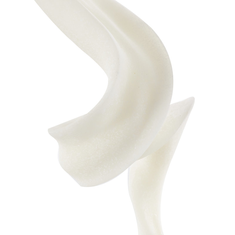 Ivy Bronx Kealin Polystone Twisted Wave Sculpture with Elevated Base ...