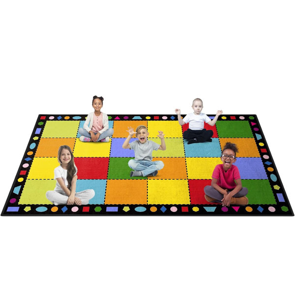 Booooom Jackson Thick Classroom Rug Elementary,13'X7'5'' Large ...