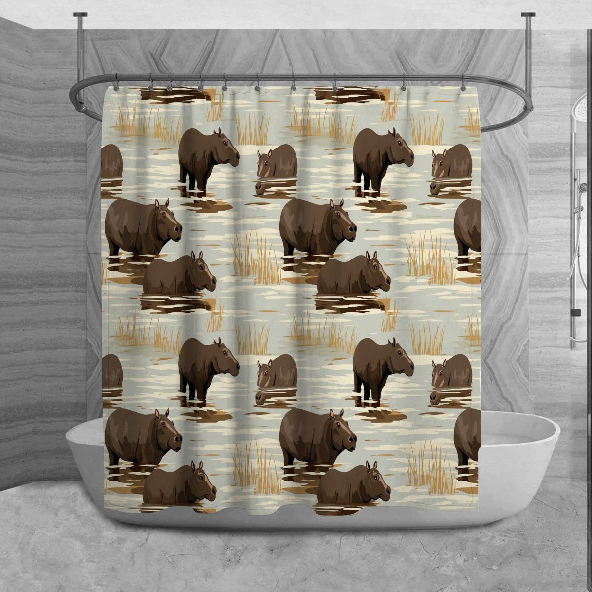 East Urban Home Yerlin Shower Curtain | Wayfair