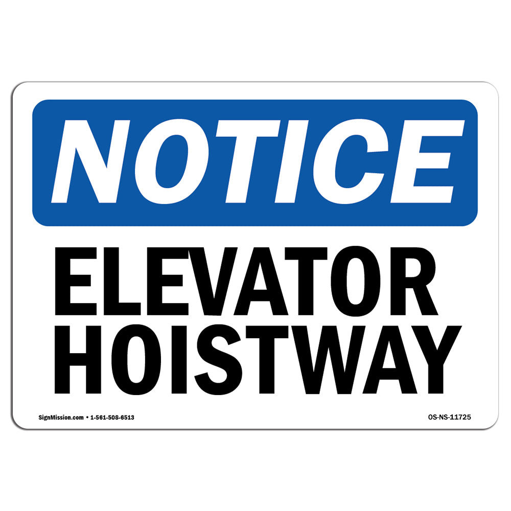 SignMission Elevator Hoistway Sign | Wayfair