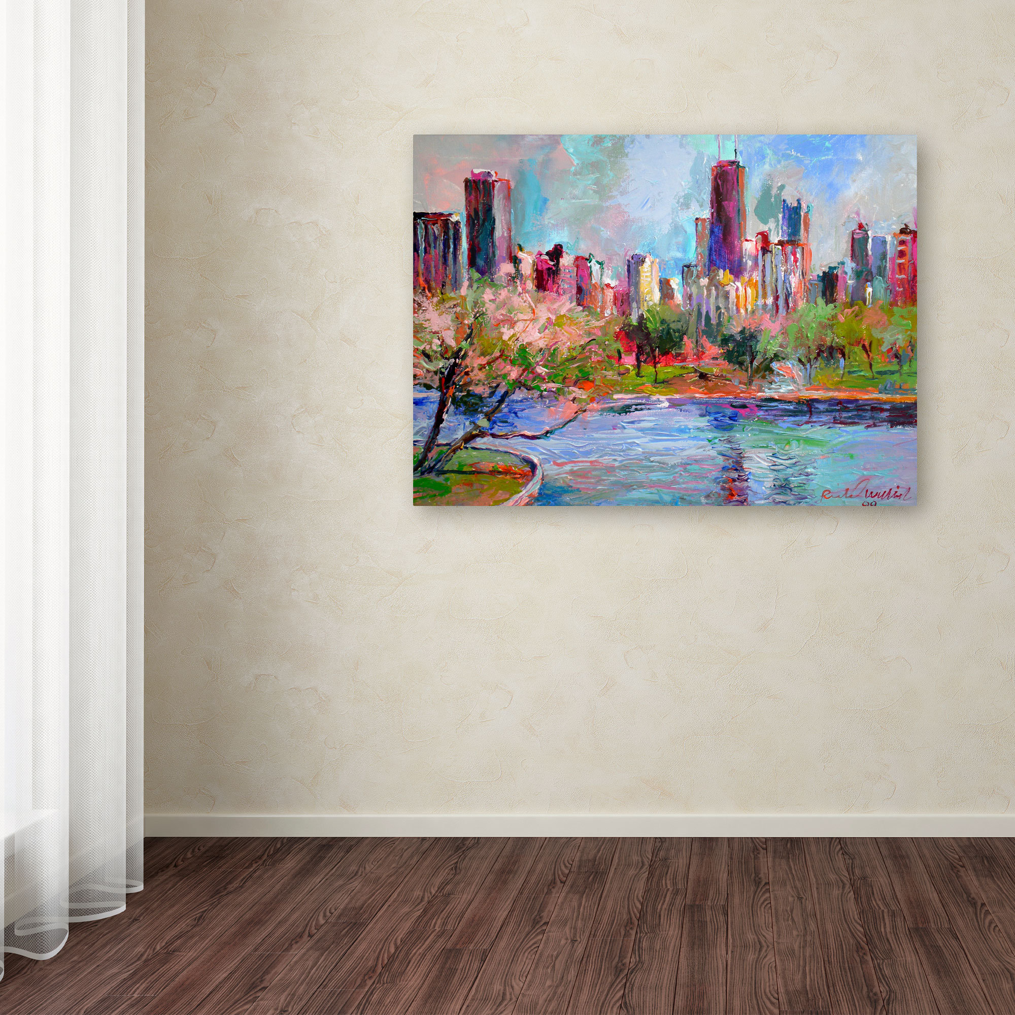 Trademark Fine Art 'Cityscape 2' Painting Print on Wrapped Canvas ...