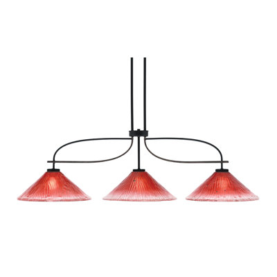 Corrigan Studio® Monterey 3 Light Bar Shown In Matte Black & Painted ...