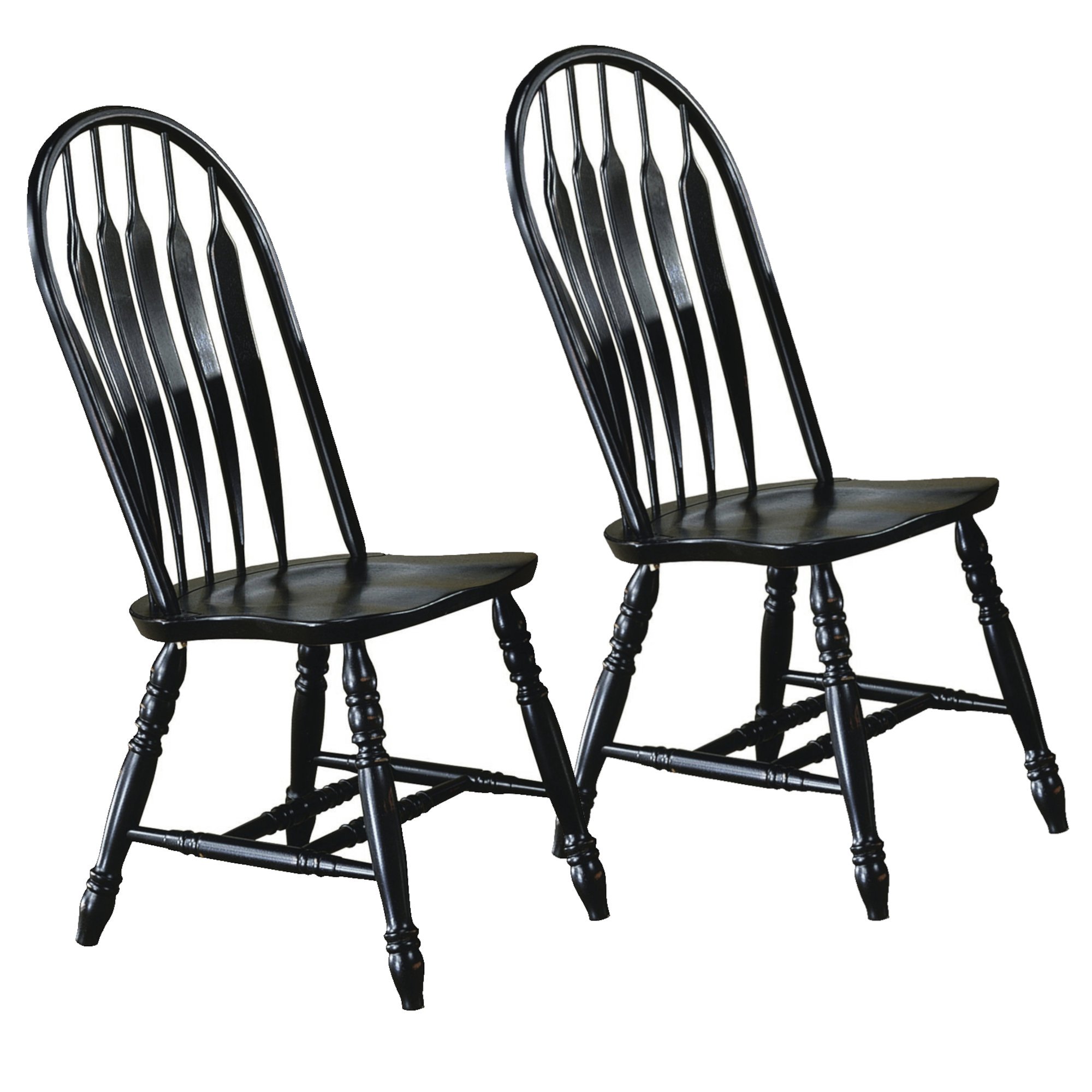 One Allium Way® Azizi Solid Wood Windsor Back Side Chair & Reviews ...