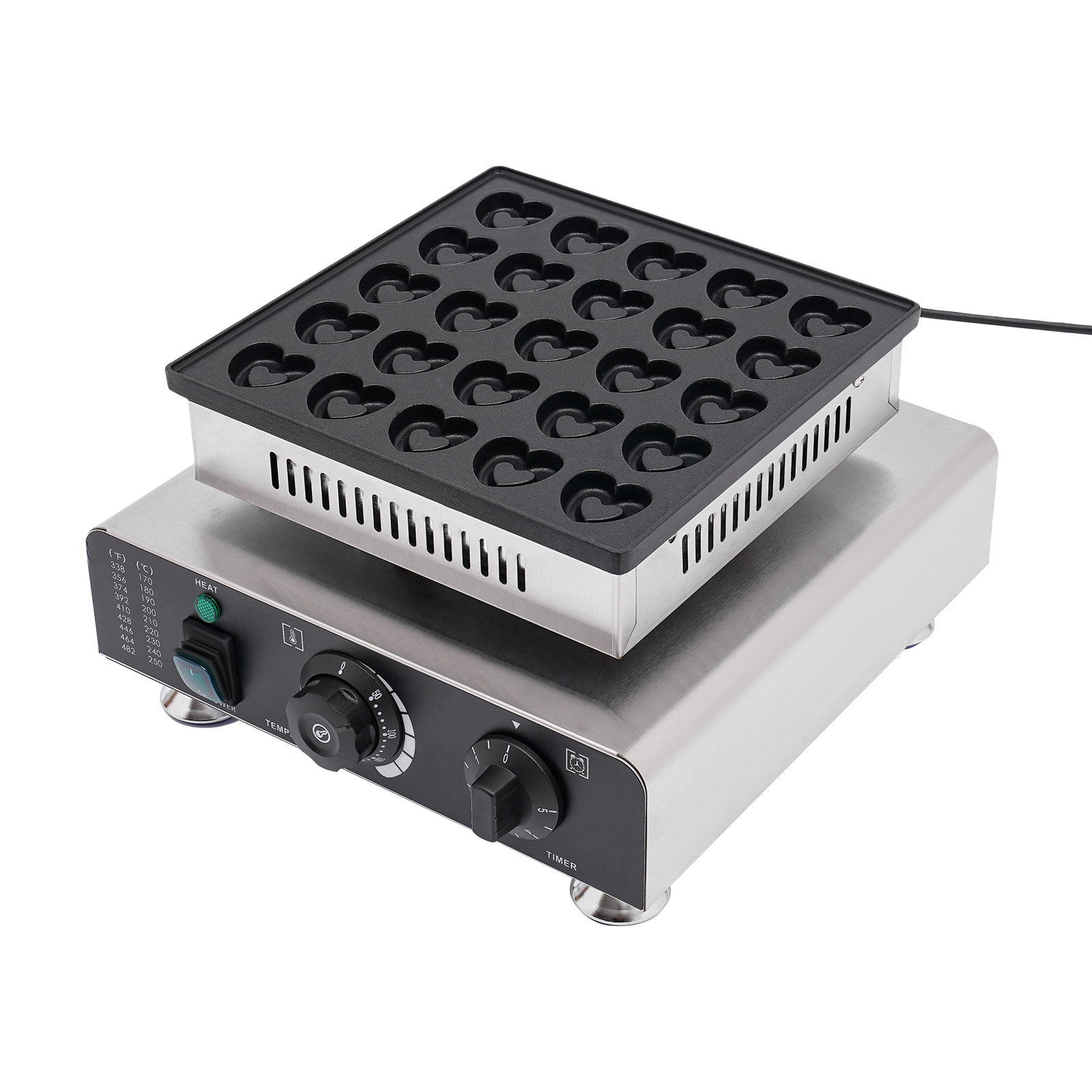 DALELEE Commercial Electric Waffle Machine 110V 25 Grids Mini Dutch ... DALELEE Commercial Electric Waffle Machine 110V 25 Grids Mini Dutch ...