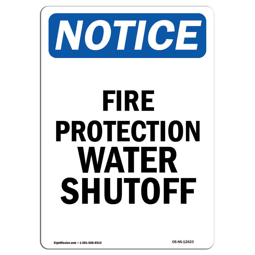 SignMission Fire Protection Water Shutoff Sign - Wayfair Canada