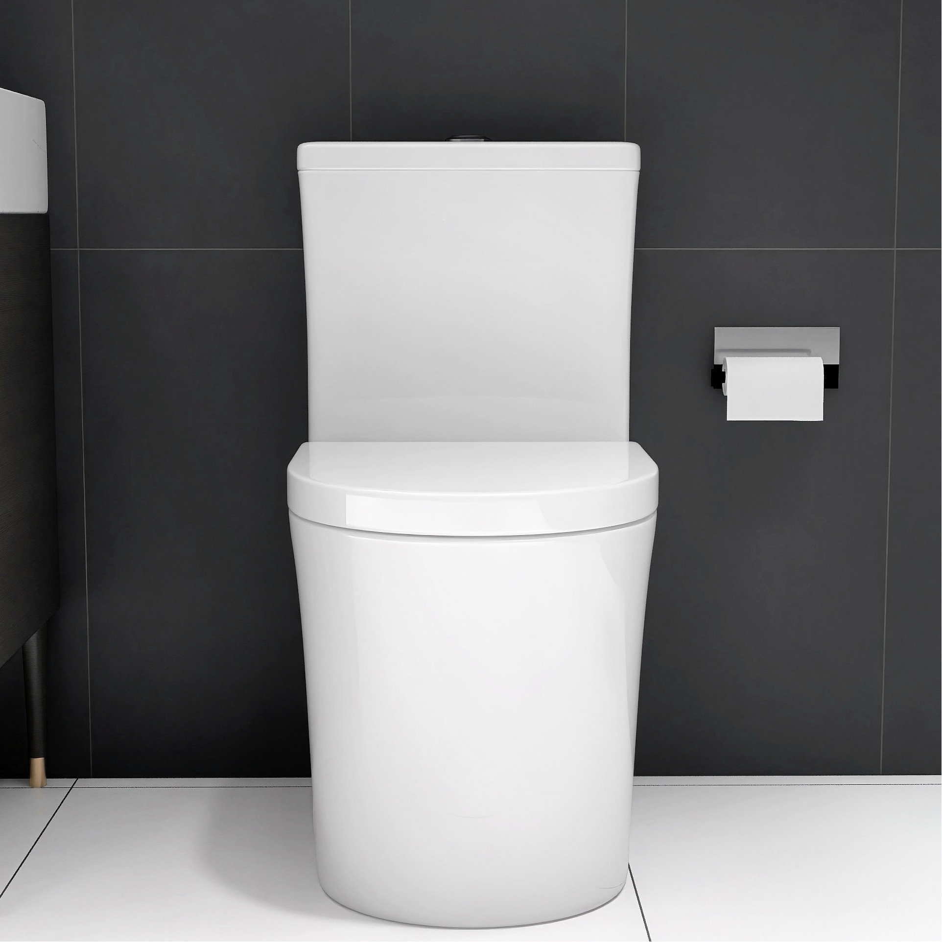 PlywoodPath Modern Toilet -Compact Design For Small Bathrooms, Dual ...