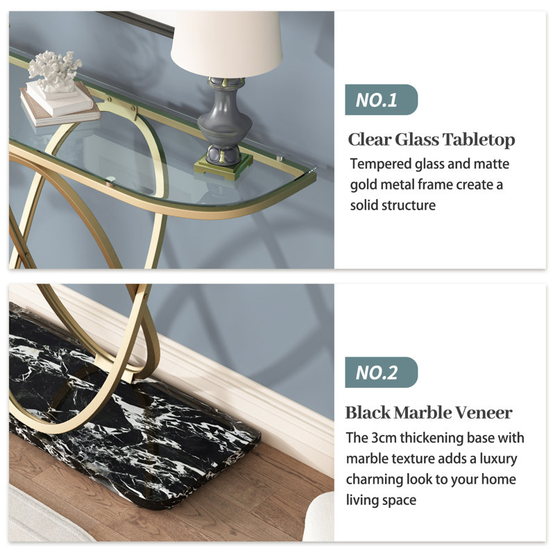 Willa Arlo Interiors Germania 43.3" Console Table & Reviews | Wayfair