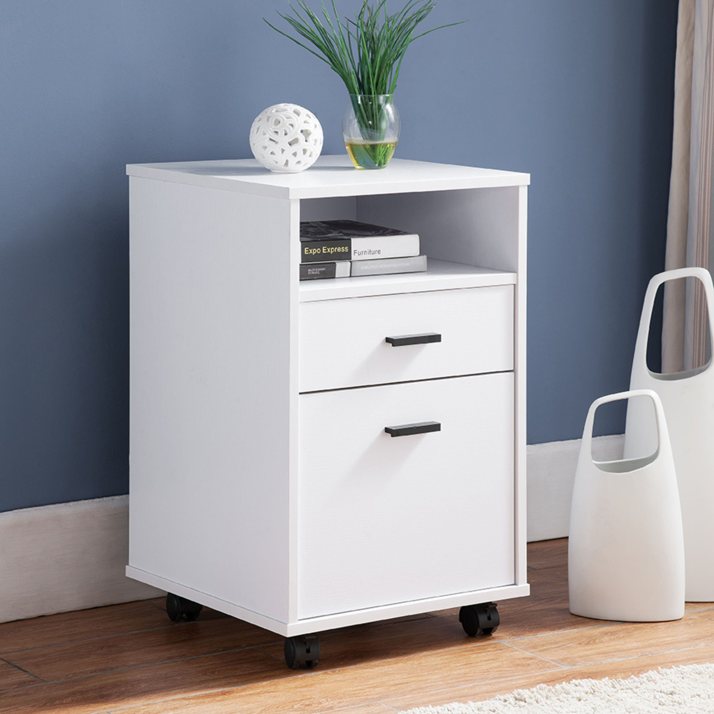 Latitude Run® Zabby 2-Drawer Mobile Vertical Filing Cabinet | Wayfair