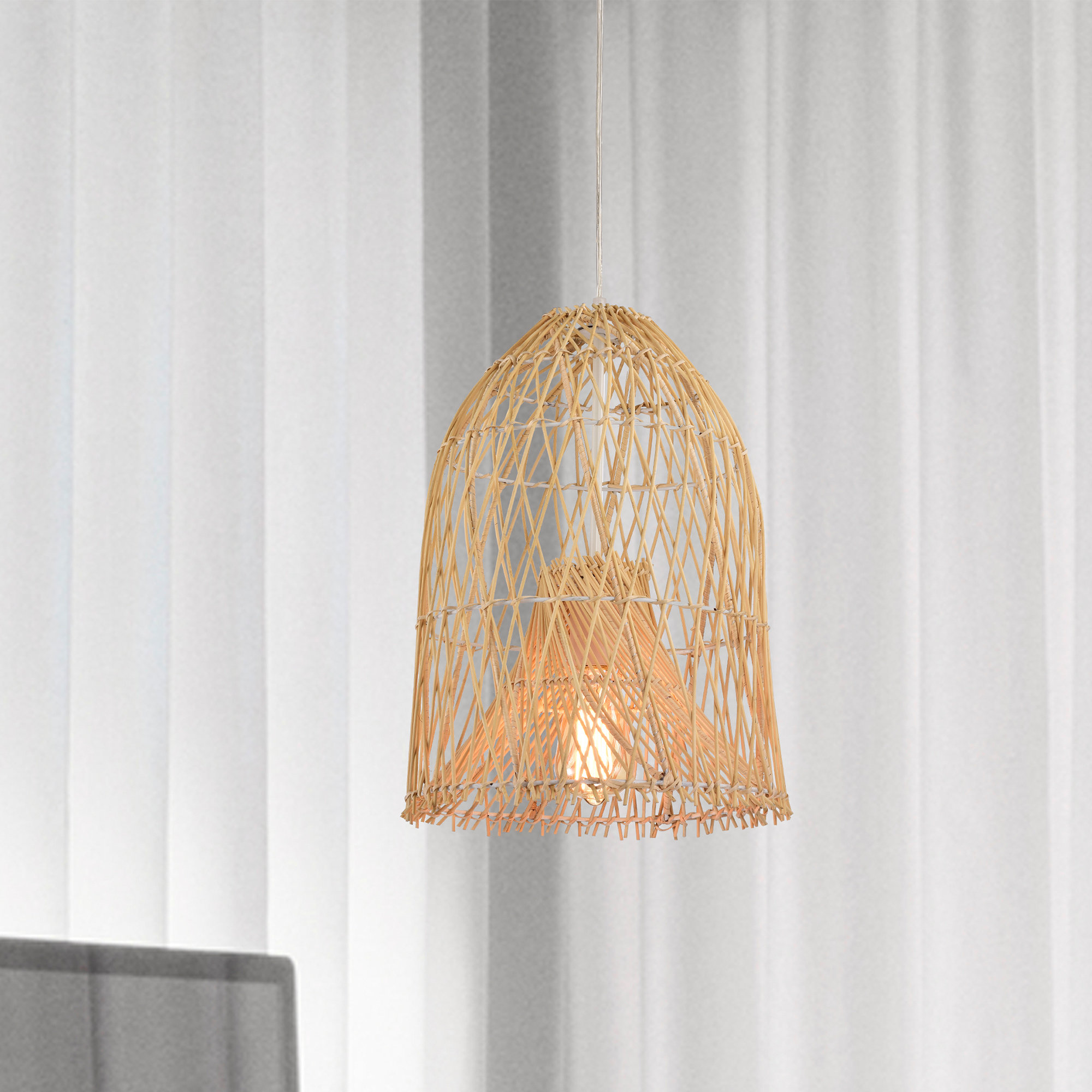 Bay Isle Home™ Amihai 1 - Light Beige Pendant | Wayfair