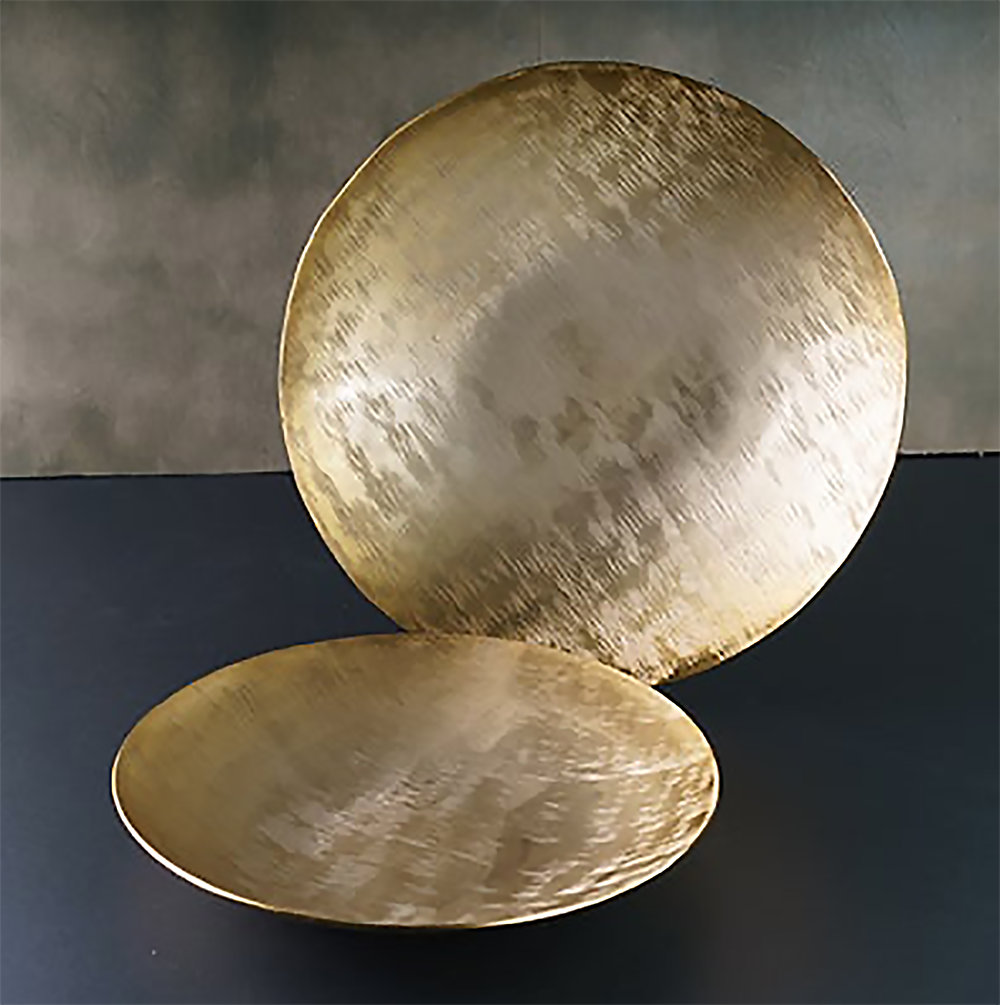 The Grey Antler Metal Decorative Bowl in Gold | Wayfair