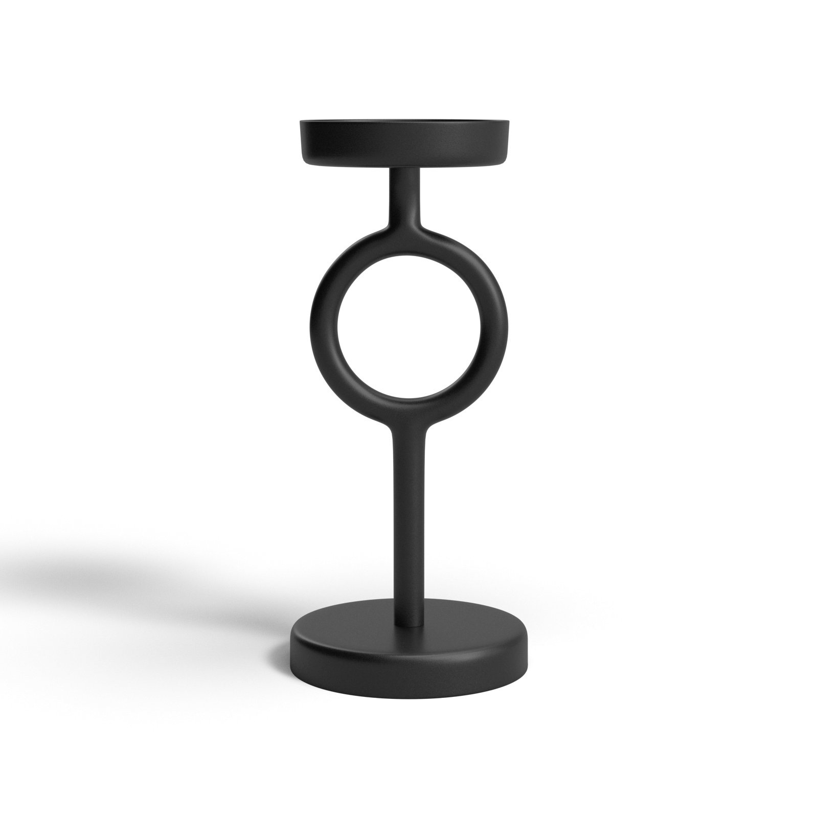 Joss & Main Modern Metal Candle Holder Contemporary Black Iron Narrow ...