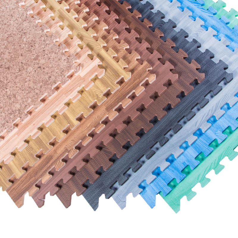 FlooringInc Premium Soft Wood 1/2'' Interlocking Foam Tiles | Wayfair