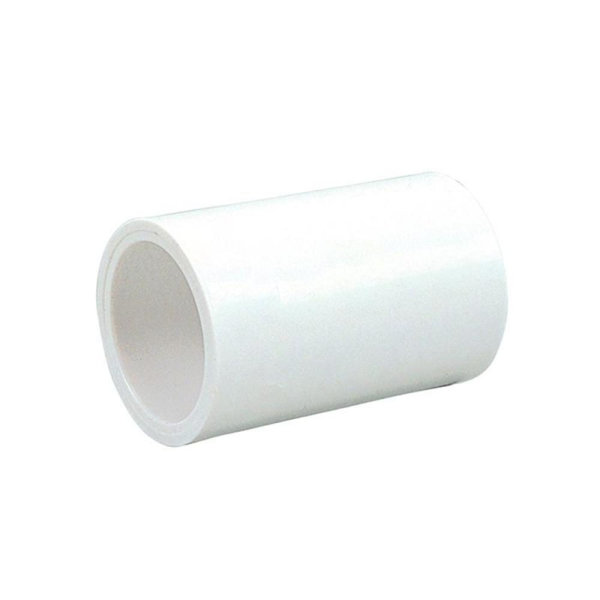 Plumbing N Parts 1 in. White Plastic PVC Coupling PNP-38169 - Wayfair ...