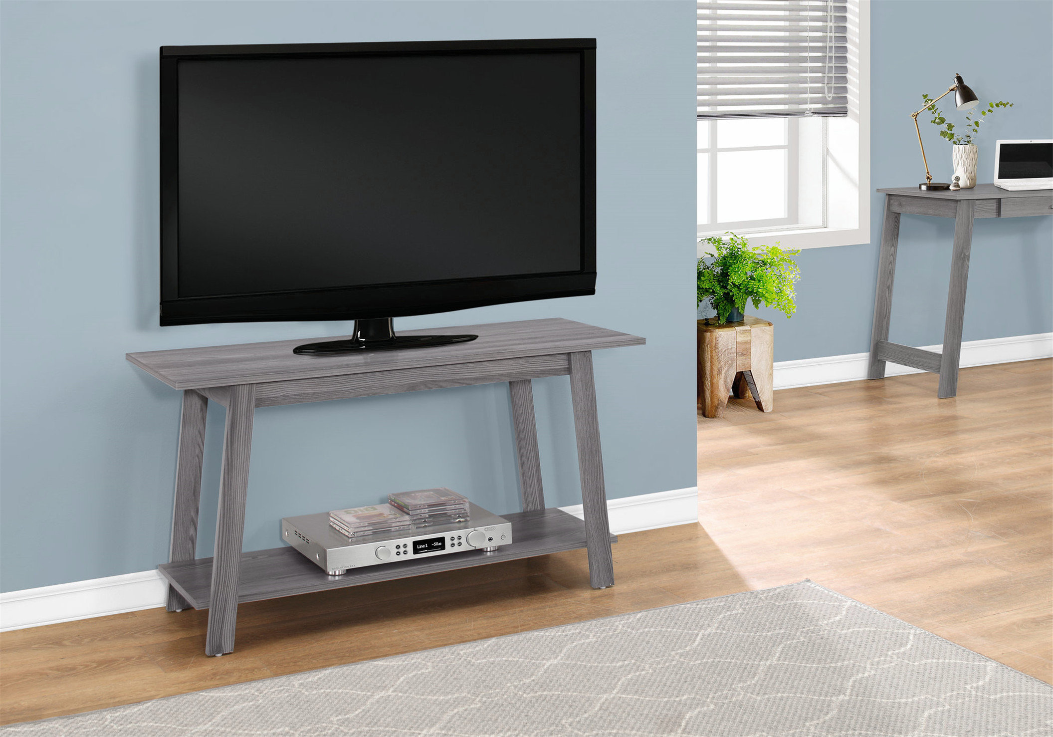 Gracie Oaks Versatile Media Entertainment Console with Shelves for ...
