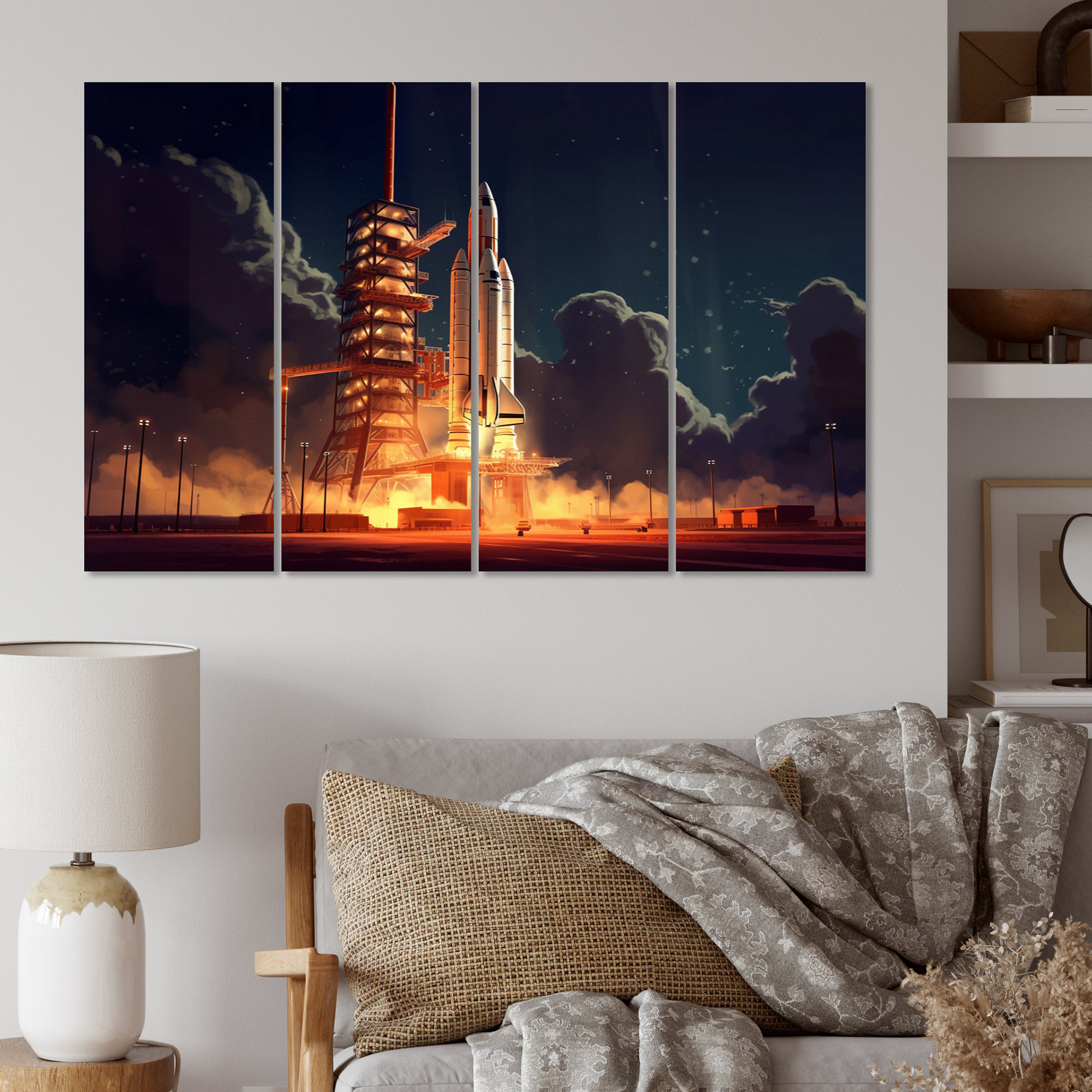 rocket wall hanging