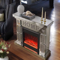 Silver Electric Fireplaces & Stoves You'll Love | Wayfair