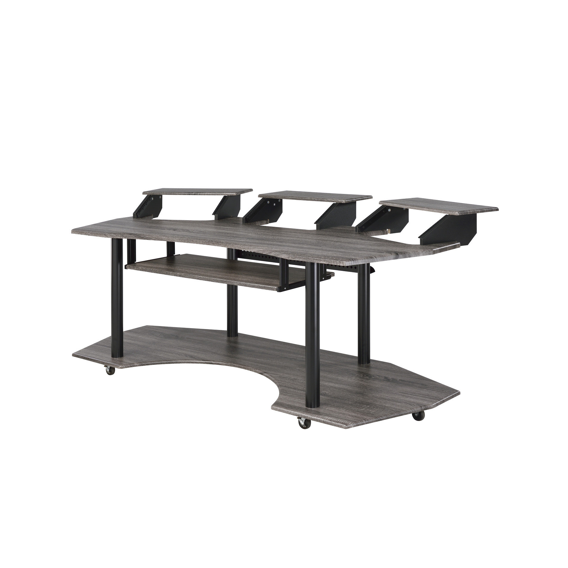 Inbox Zero Oak Music Work Desk For - Stylish & In Finish Functional ...