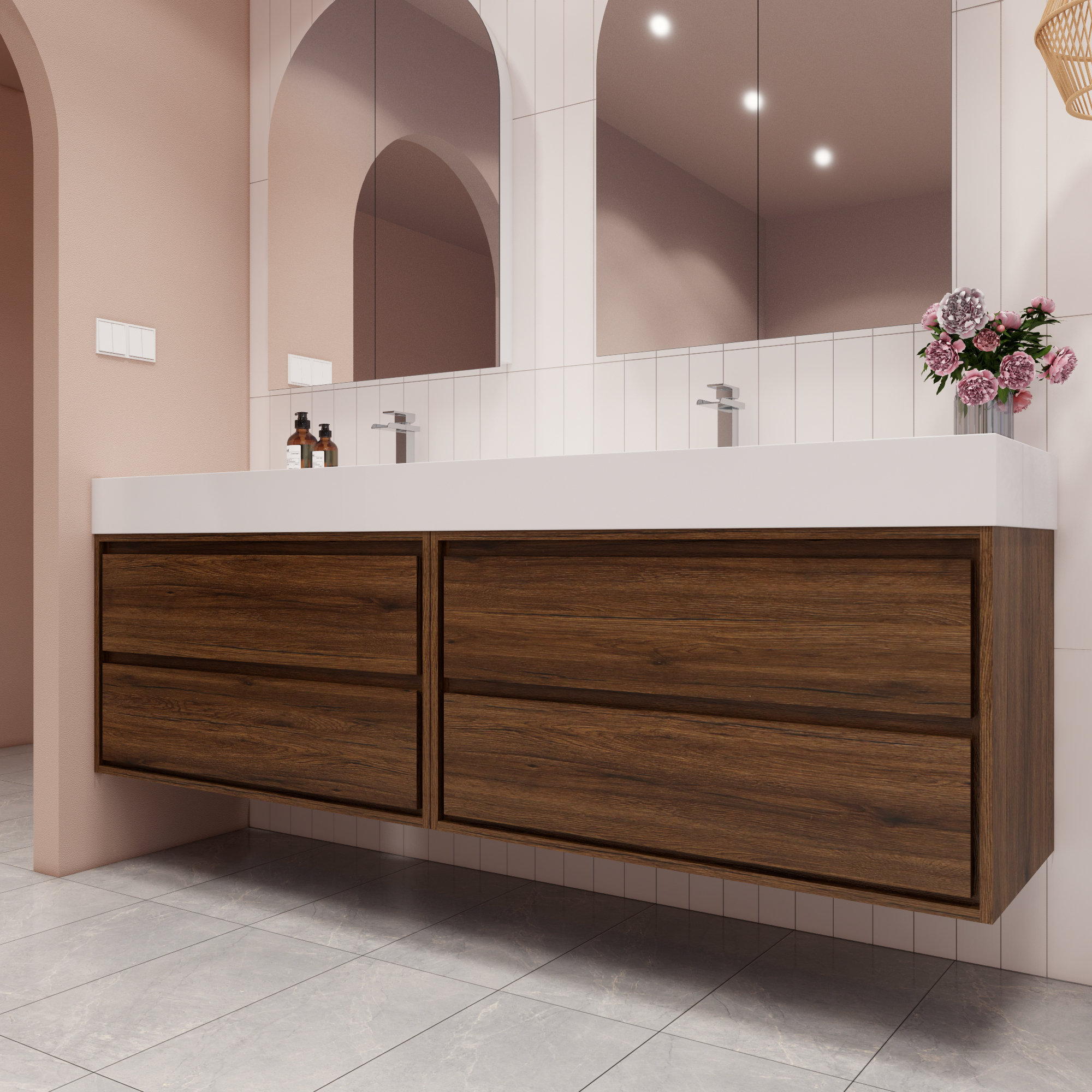 Better Vanity Victoria 84''Bathroom Vanity Base | Wayfair