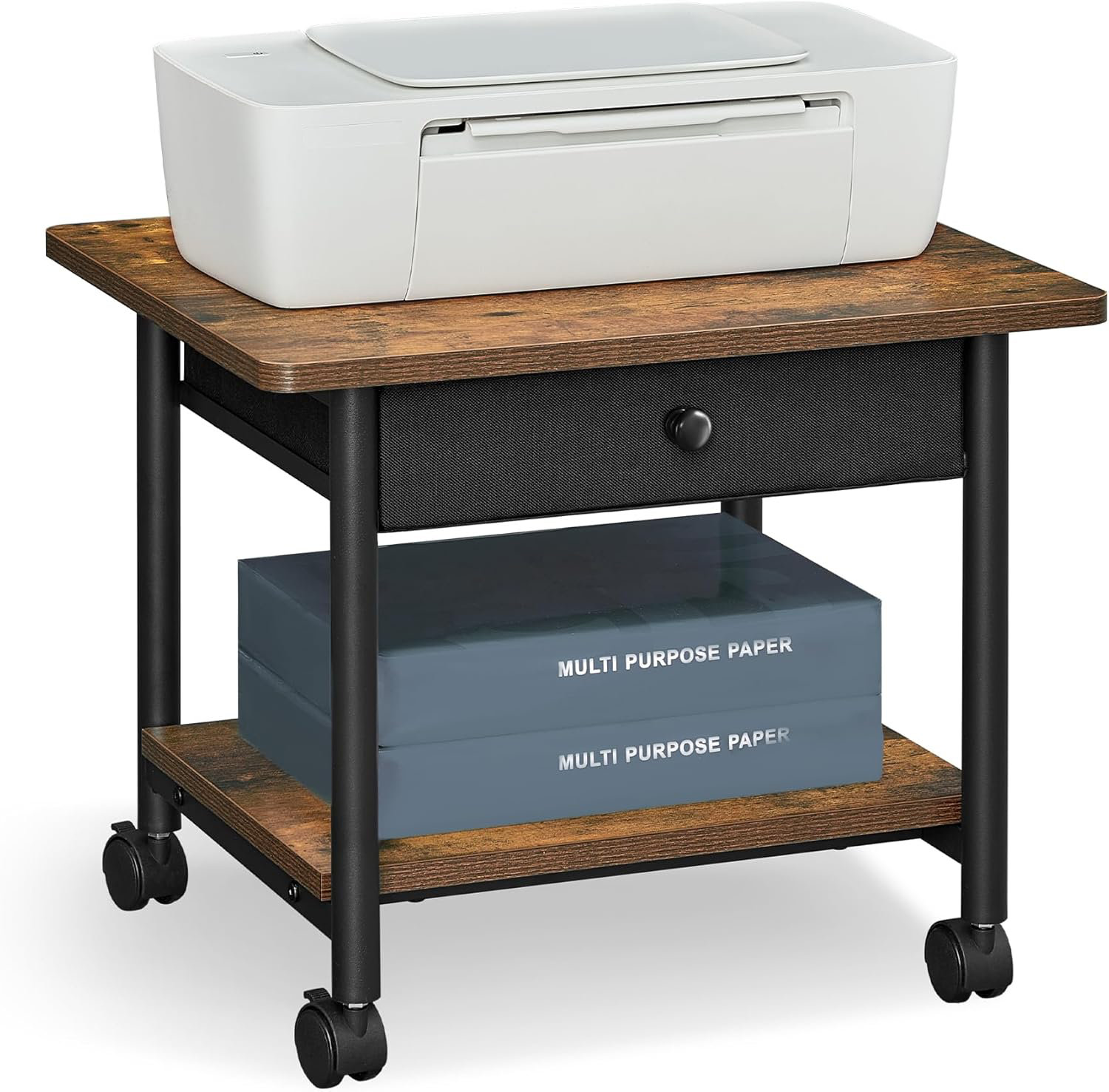 RIVERCITY CUSTOM CABINETRY, INC. Printer Stand, Under Desk Printer ...