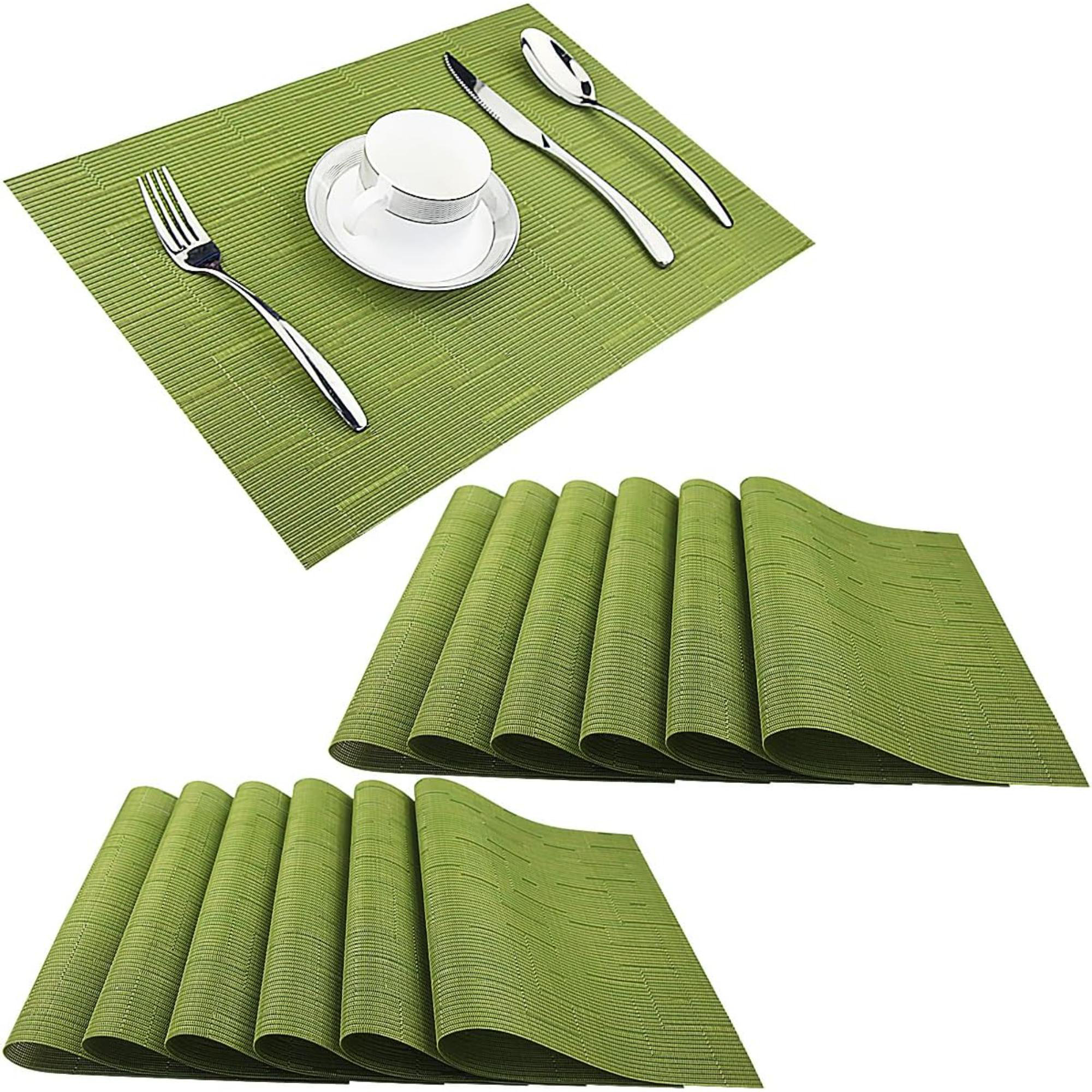 Hokku Designs Placemats Set Of 12 Washable Durable Place Mats Vinyl ...