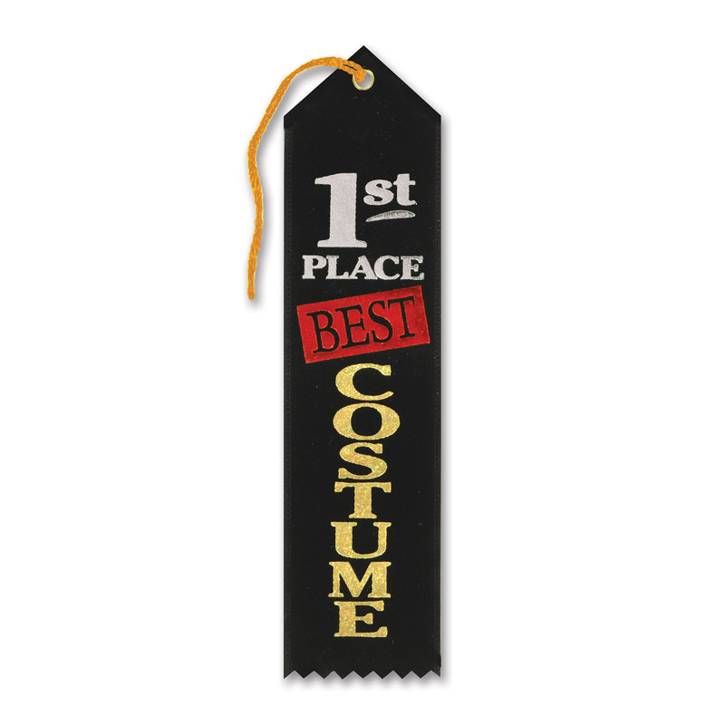 The Holiday Aisle® Halloween Best Costume "1st" Place Award Ribbon ...