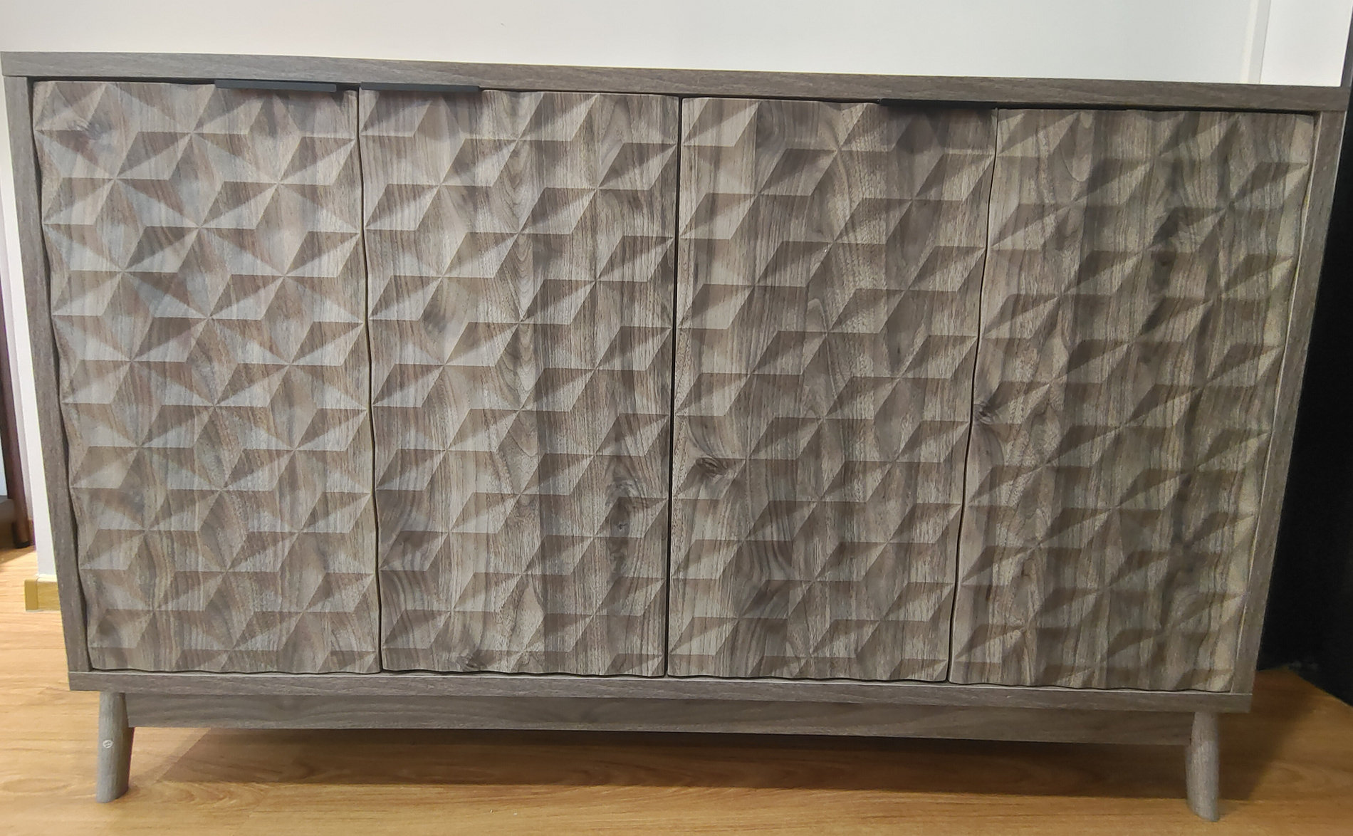 Winston Porter Armoire buffet de style moderne, armoire buffet avec ...