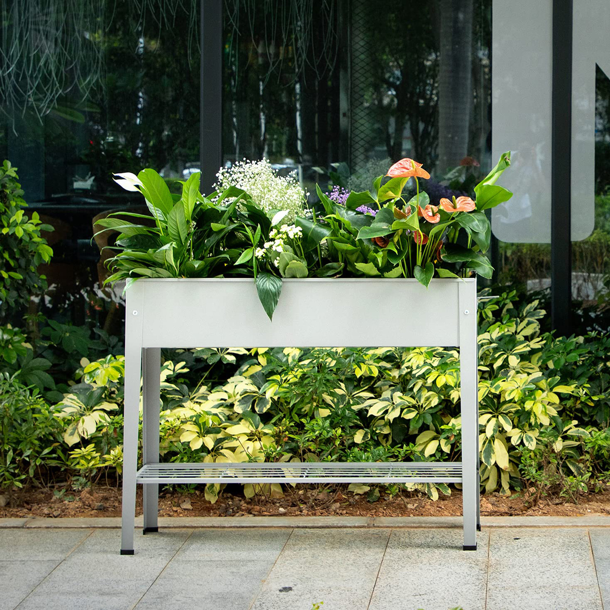 Arlmont & Co. Metal raised planter box with legs - Wayfair Canada