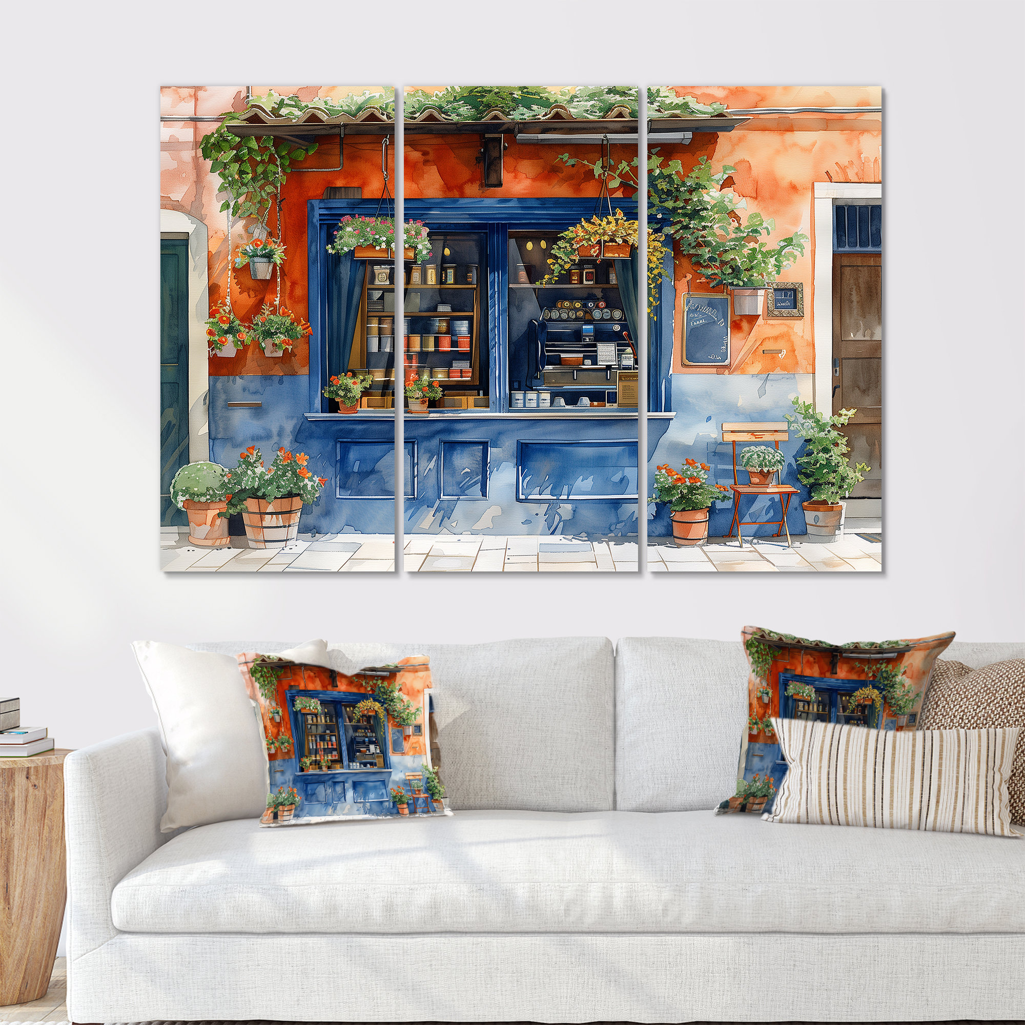 Lark Manor™ Green Blue Cozy Vintage Spring Shop In Italy - Stores ...