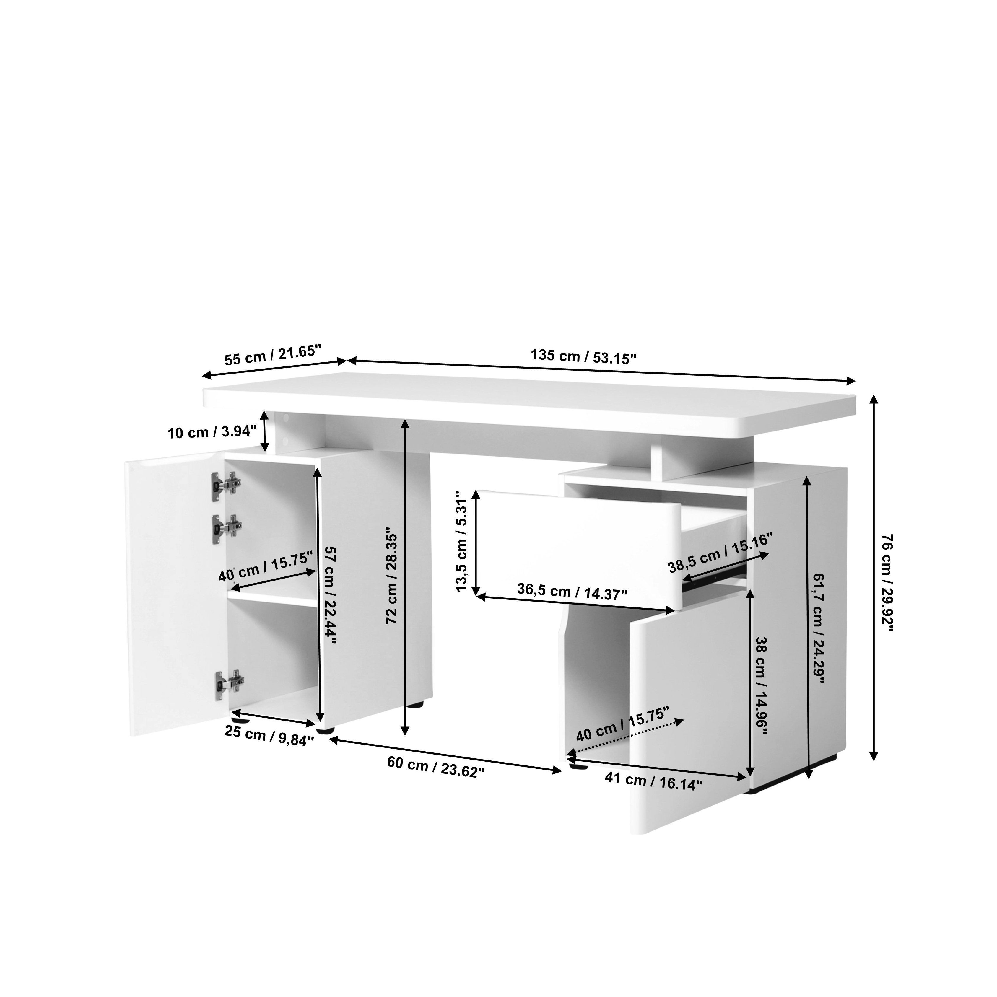 East Urban Home Cuuba Desk & Reviews | Wayfair