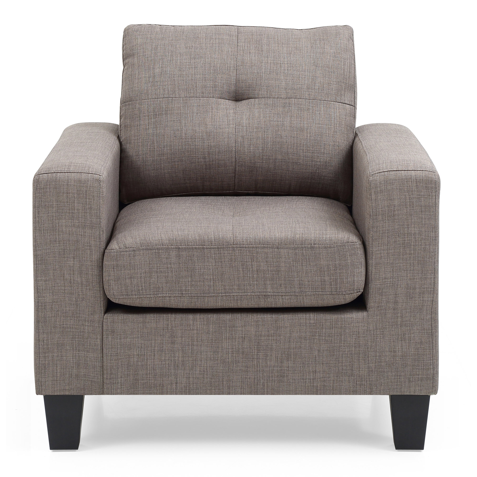 Ivy Bronx Comforting Gray Club Chair For Relaxation | Wayfair