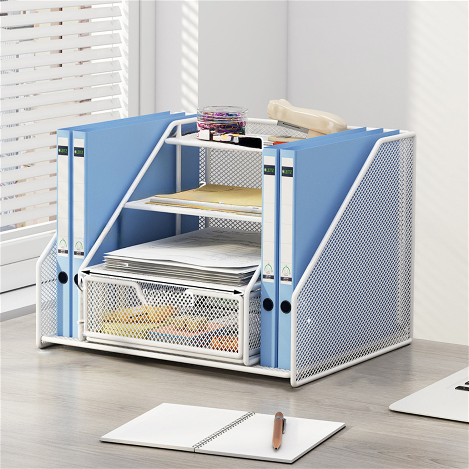 Inbox Zero Masiey Metal Stackable Desk Organizer | Wayfair