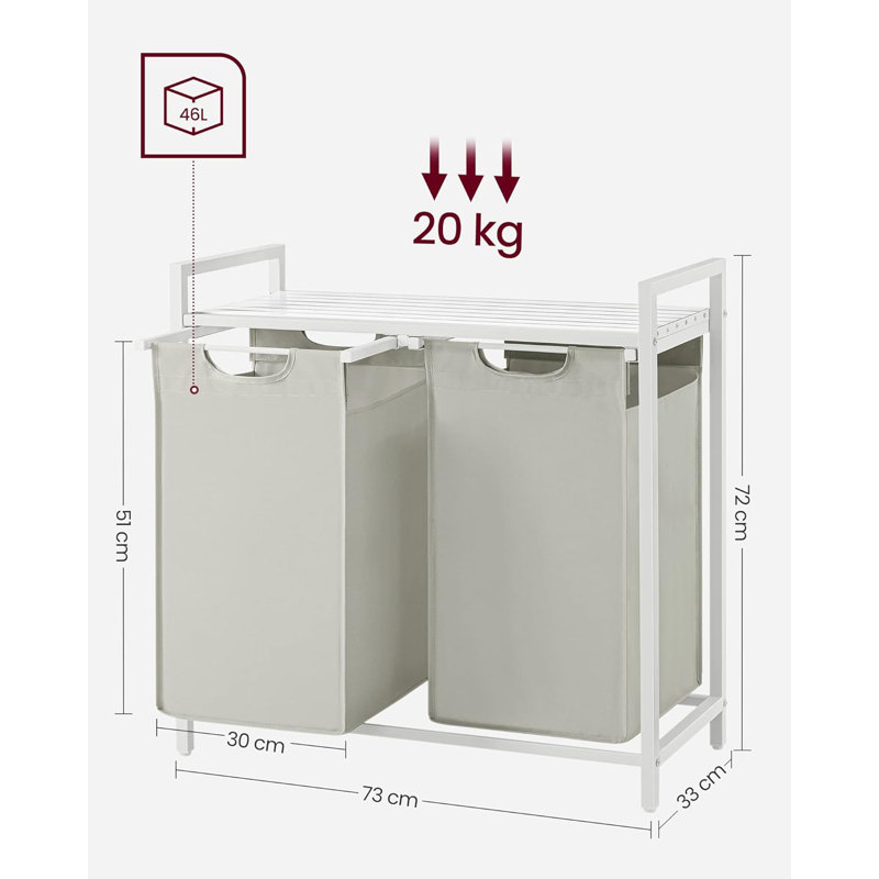 Boutique Home Laundry Sorter with Handles | Wayfair